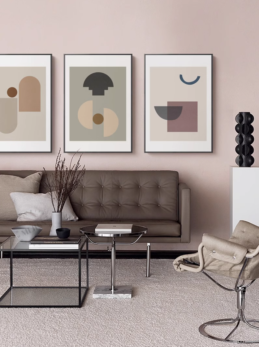 Morandi Colors Geometric Abstract – The Scandi Supply Co.